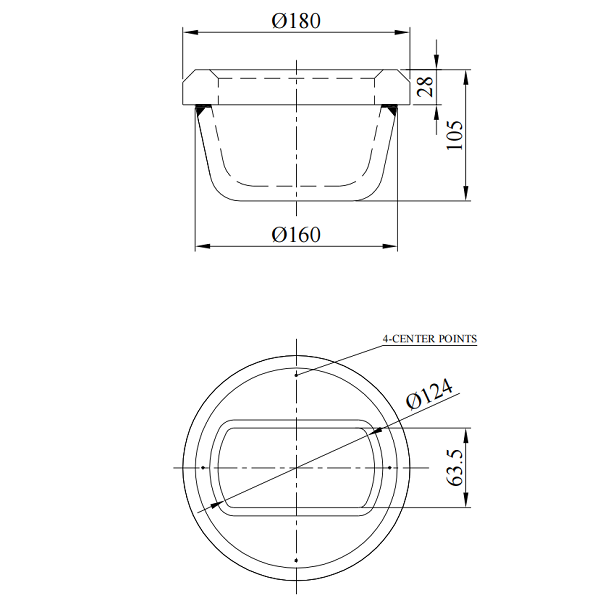 Single Flush Socket - Container Fixed Fitting - Hi-Sea Stocks
