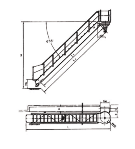 3600 Turnable Treads Steel Gangway Ladder - Marine Ladder - Hi-Sea Stocks
