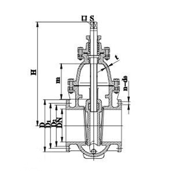 CBT3591 Flange oil tanker gate valve - DIN Marine Valve - Hi-Sea Stocks