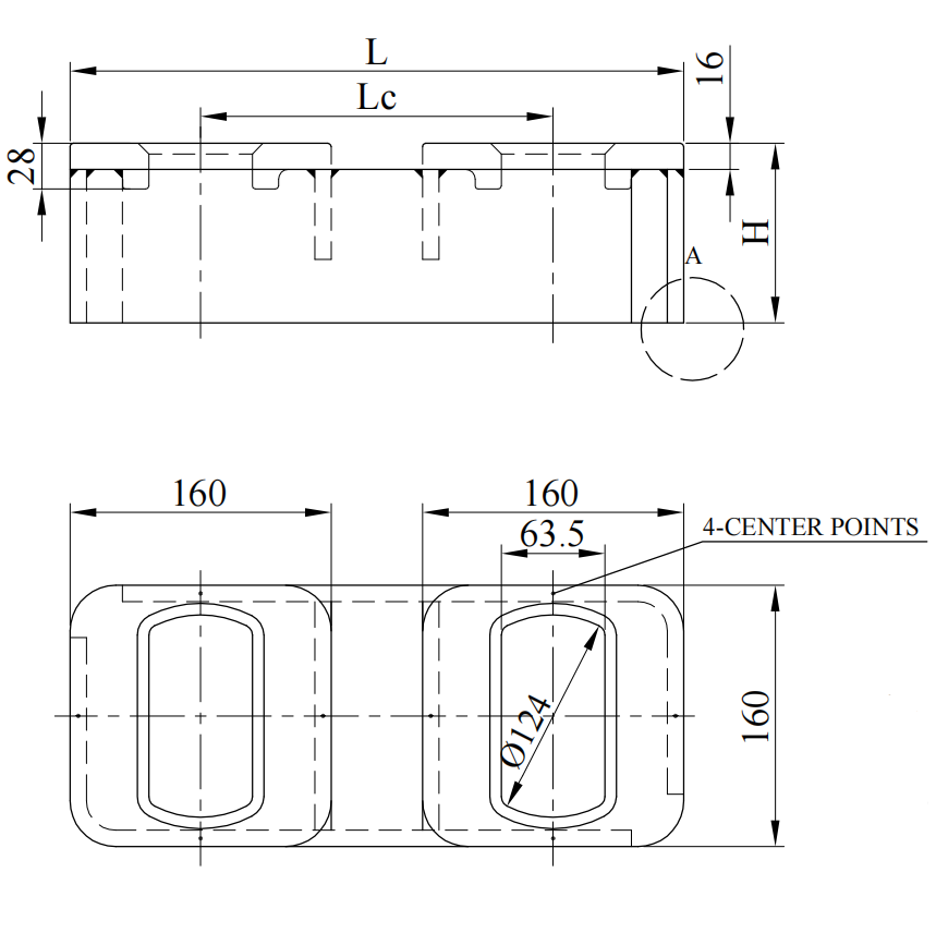 DOUBLE RAISED FOUNDATION - Container Fixed Fitting - Hi-Sea Stocks