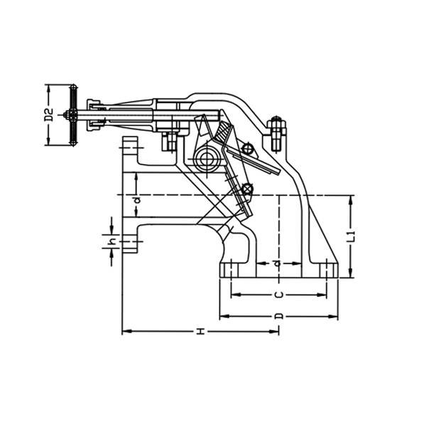 JIS F3060 125A 5K Angle Storm Valve - JIS Marine Valve - Hi-Sea Stocks