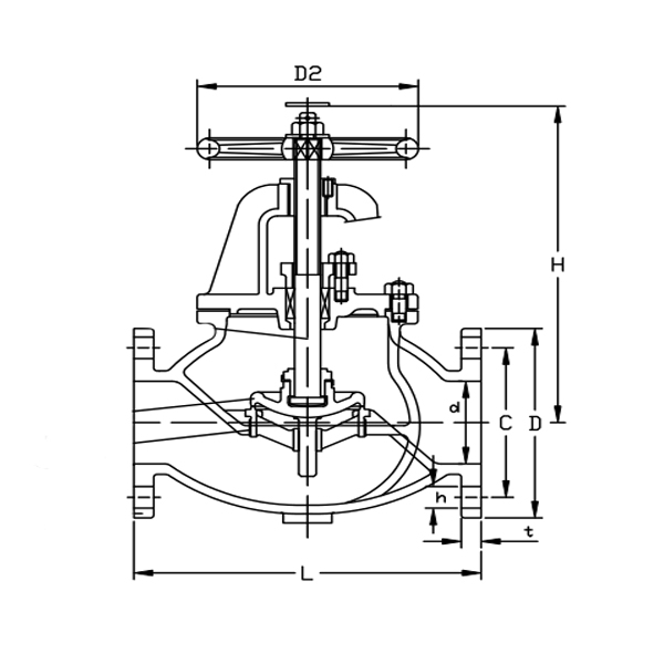JIS F7307 65A Screw-Down Check Valve - JIS Marine Valve - Hi-Sea Stocks