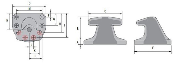 T-Head Marine Bollard - Marine Bollard - Hi-Sea Stocks