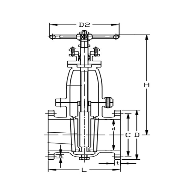 JIS F7363(S)-JIS 10K Cast Steel Gate Valve - JIS Marine Valve - Hi-Sea ...