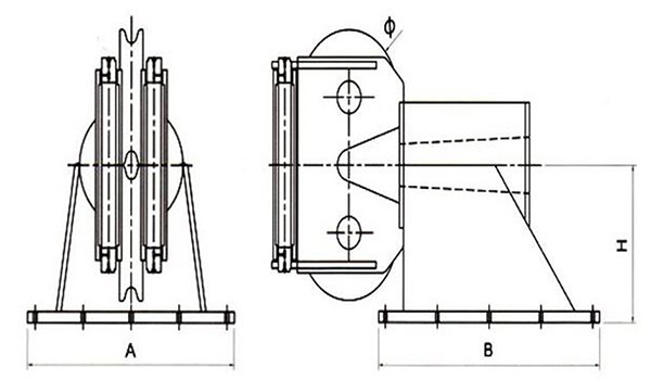 360 Degree Swivel Head Fairlead - Marine Fairlead - Hi-Sea Stocks