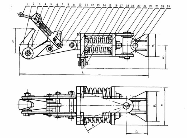 Manual Release Spring Towing Hook - Marine Towing Hook - Hi-Sea Stocks