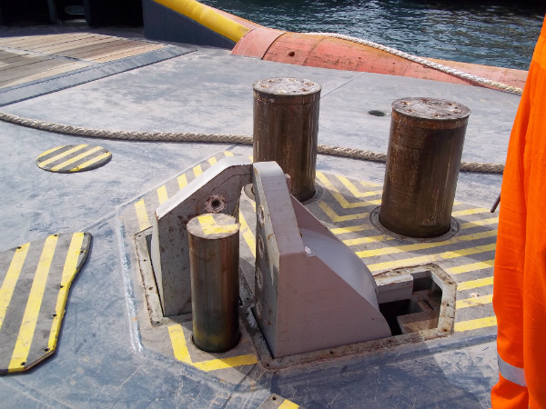 Triplex Type Hydraulic Shark Jaw with Towing Pin - Marine Shark Jaw ...