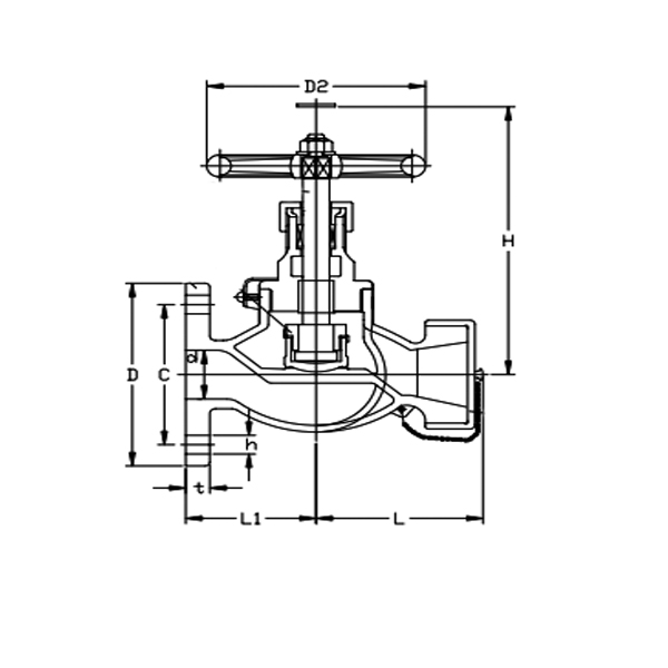 JIS F7334 - JIS 5K Bronze Hose Globe Valve - JIS Marine Valve - Hi-Sea ...